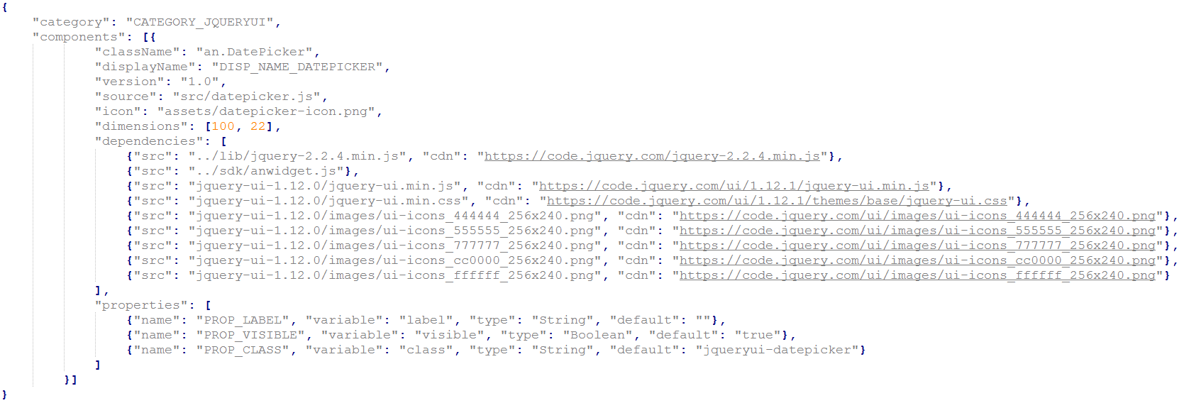 Example of a HTML5 custom component